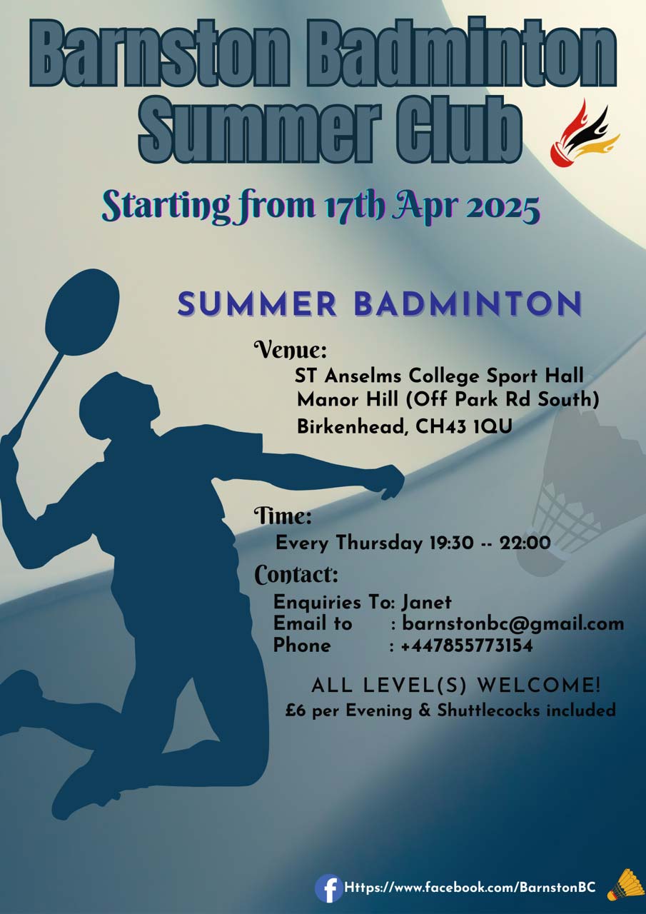 Summer Club 2025 at Barnston - Wirral Badminton